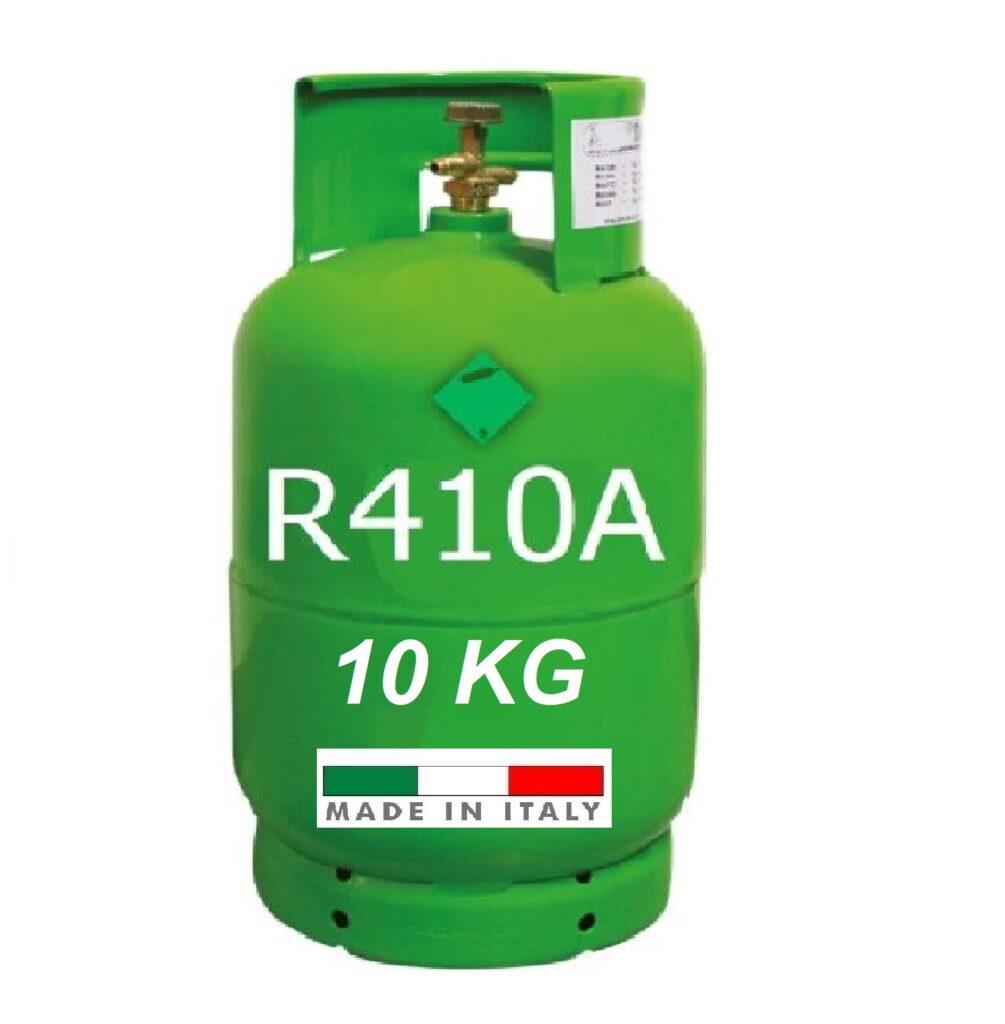 Bombola gas r410a 10 kg netti senza reso ricaricabile